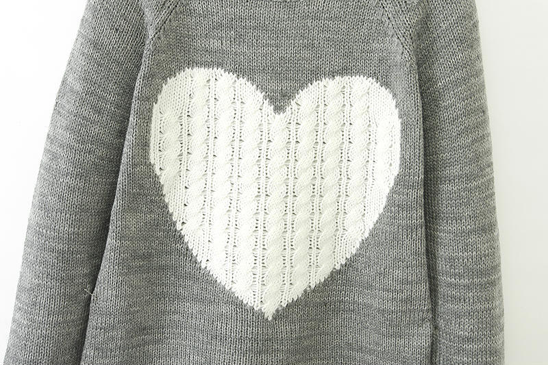 Heart-shaped Mohair Sweater on Luulla