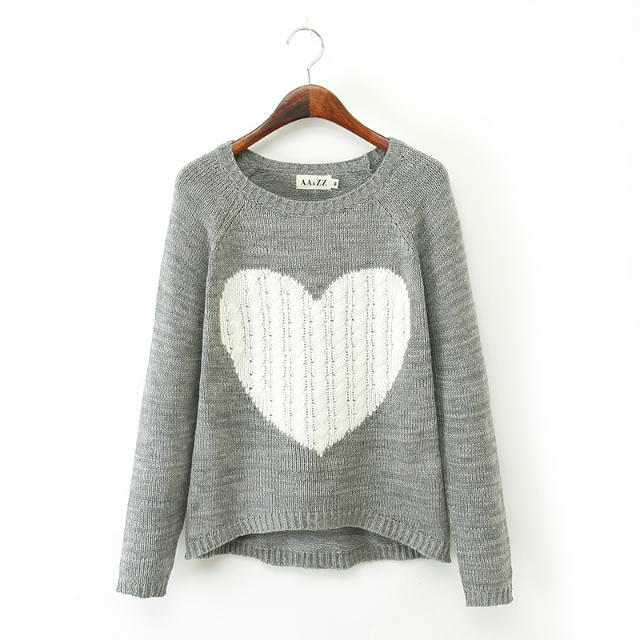 Heart-shaped Mohair Sweater on Luulla